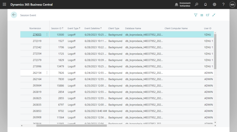 Dynamics 365 Business Central: User Login History (Register Time and ...