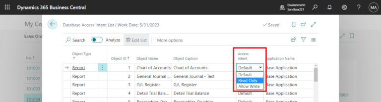 Dynamics 365 Business Central: Managing Database Access Intent ...