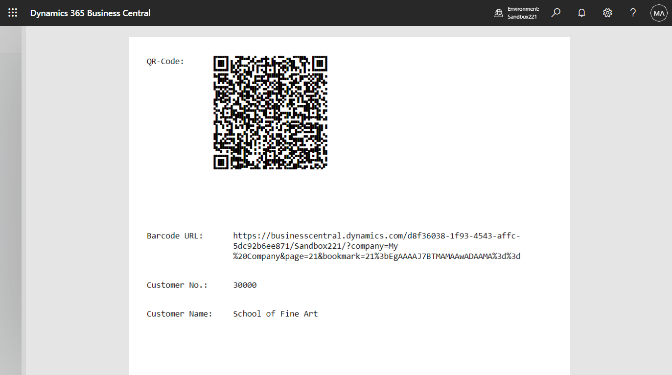 How to generate QR code for Dynamics 365 Business Central Page URL (For ...