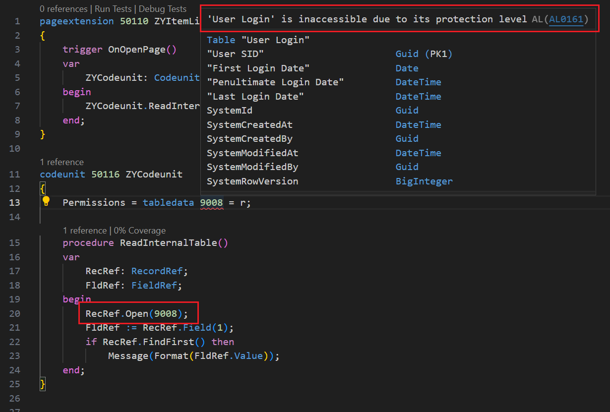 Dynamics 365 Business Central: Can we access the standard internal ...