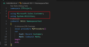 Business Central 2023 wave 2 (BC23): Segment AL code and reduce naming conflicts with namespaces ...