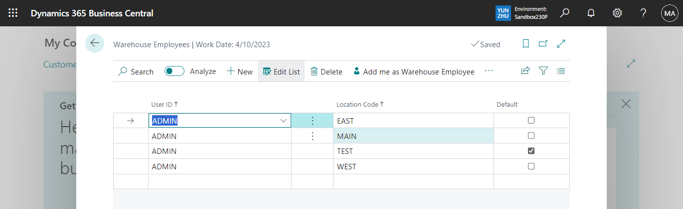 Business Central 2023 wave 2 (BC23): Quickly set up warehouse employees ...
