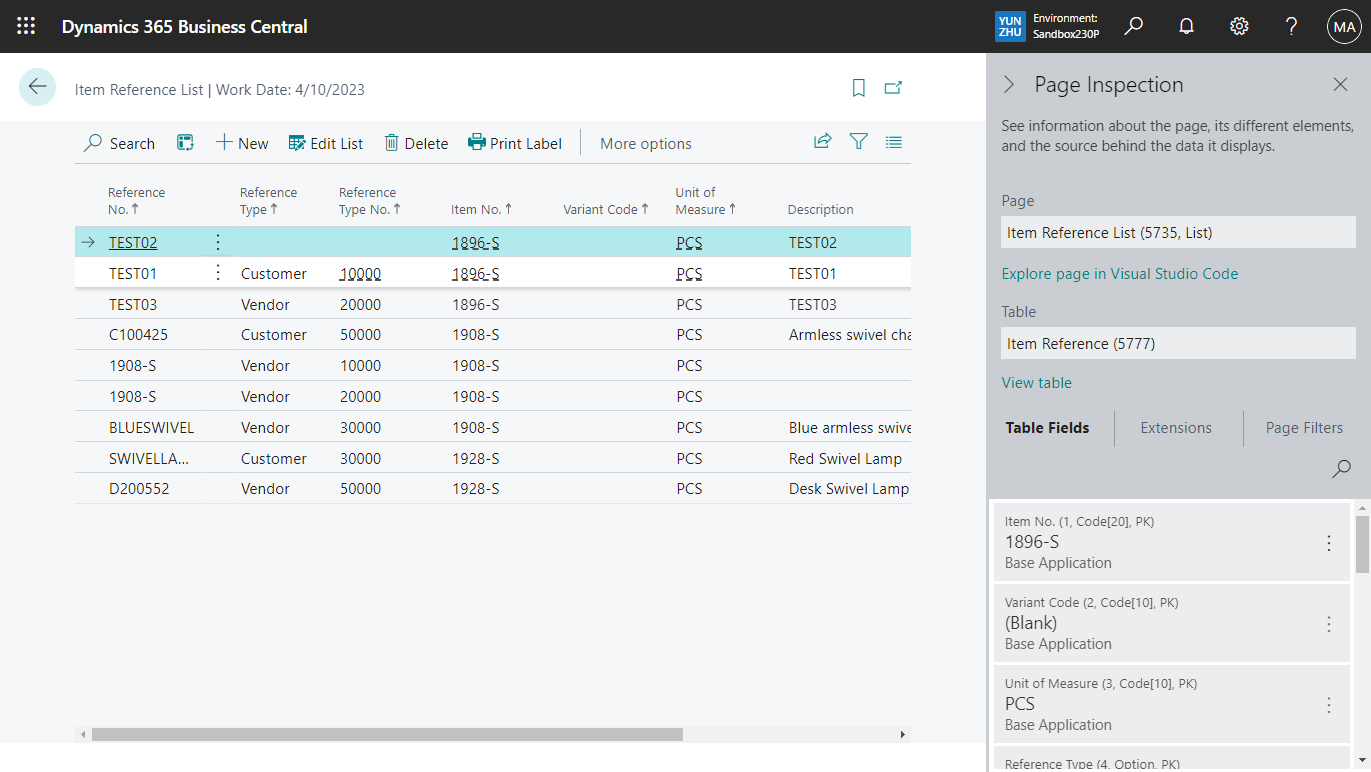 Business Central 2023 wave 2 (BC23): Add more columns to pages for ...