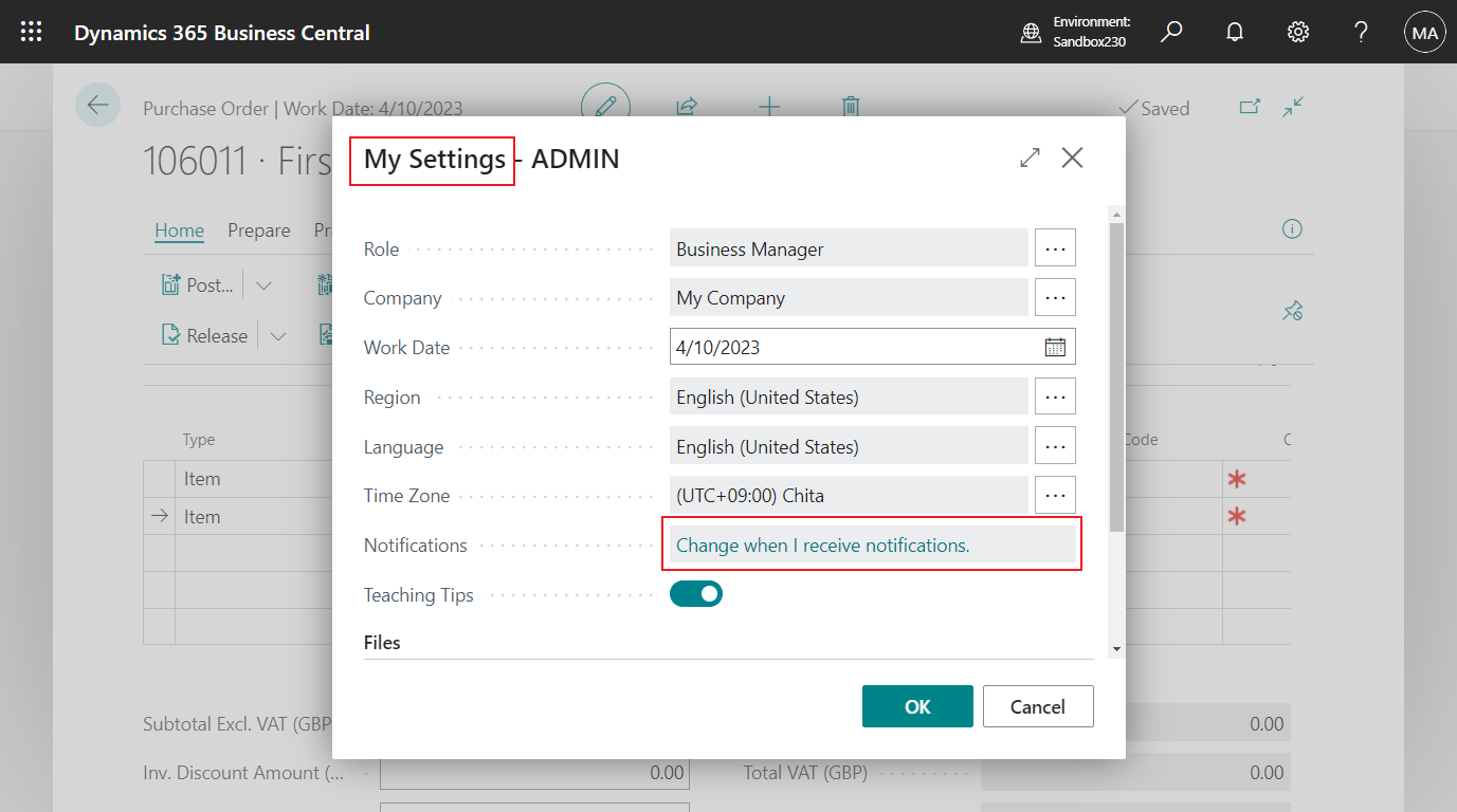 Dynamics 365 Business Central: How to ignore/hide “Order Date xx/xx/xx ...
