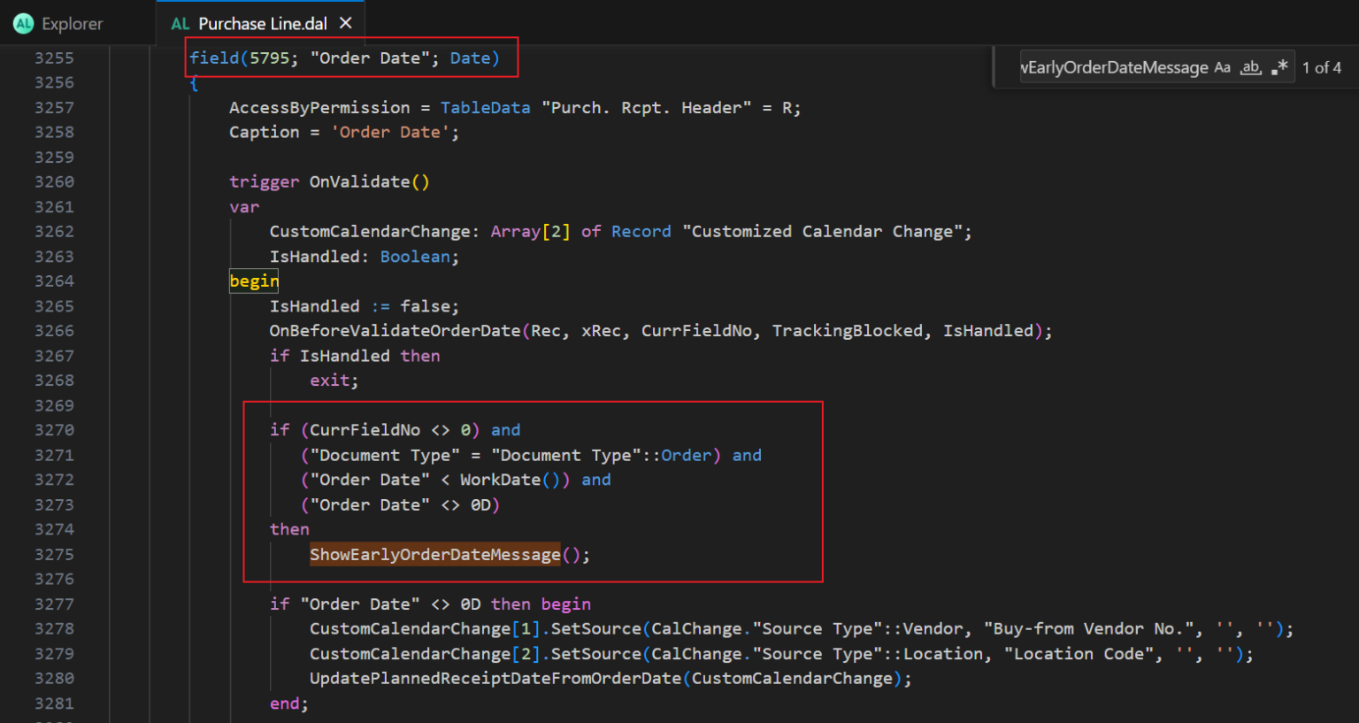 Dynamics 365 Business Central: How to ignore/hide “Order Date xx/xx/xx ...