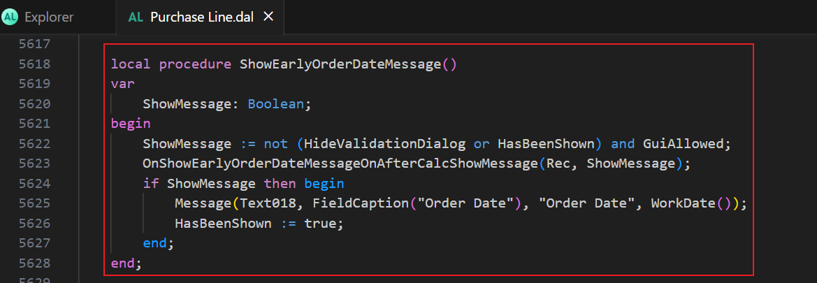 Dynamics 365 Business Central: How to ignore/hide “Order Date xx/xx/xx ...
