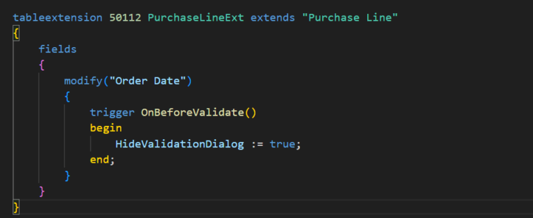 Dynamics 365 Business Central: How to ignore/hide “Order Date xx/xx/xx ...