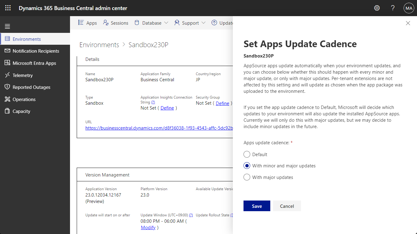 Business Central 2023 wave 2 (BC23): Automatically update AppSource ...
