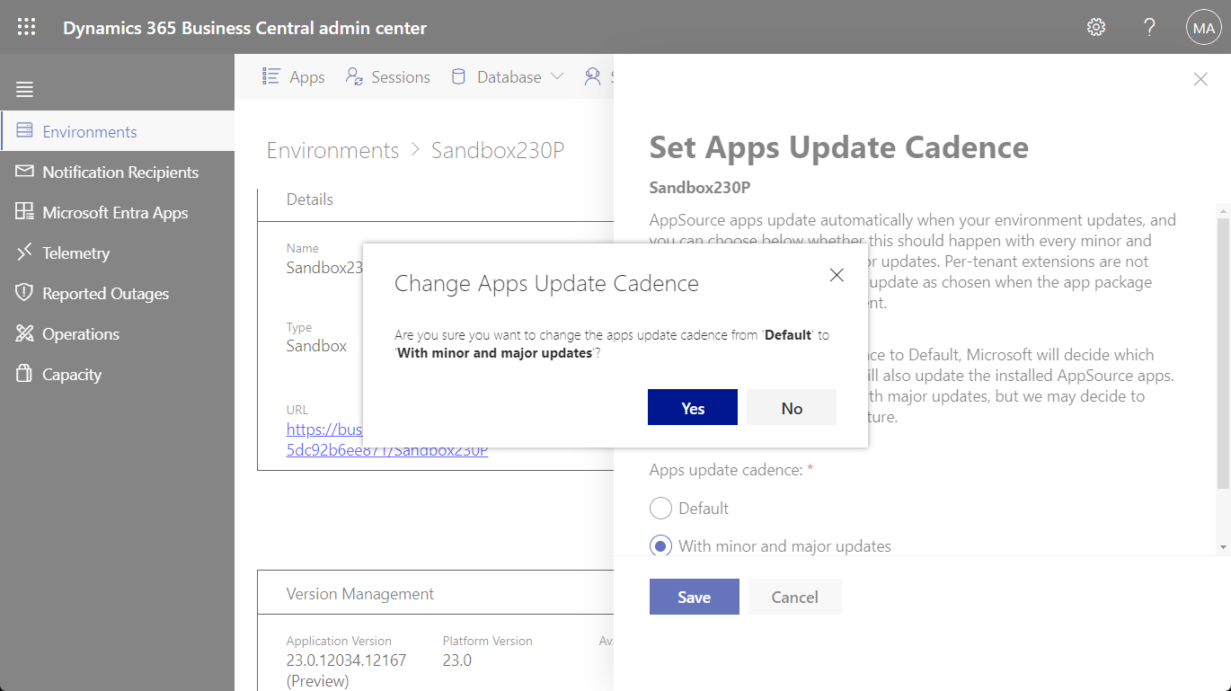 Business Central 2023 wave 2 (BC23): Automatically update AppSource ...