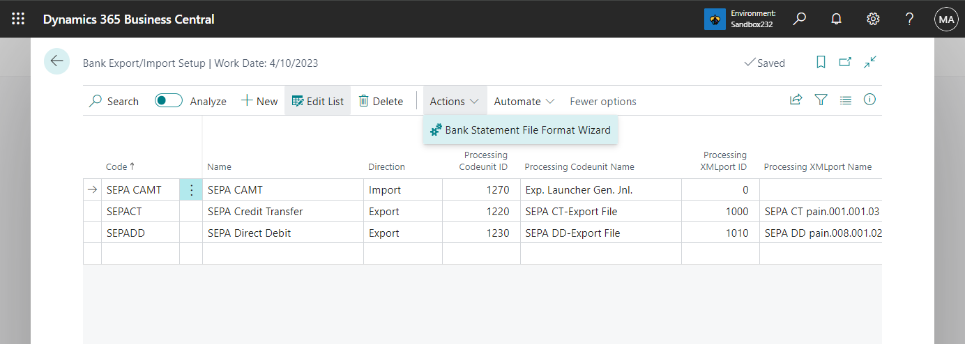 Dynamics 365 Business Central: Add more custom processing when importing Bank Statement (Bank ...