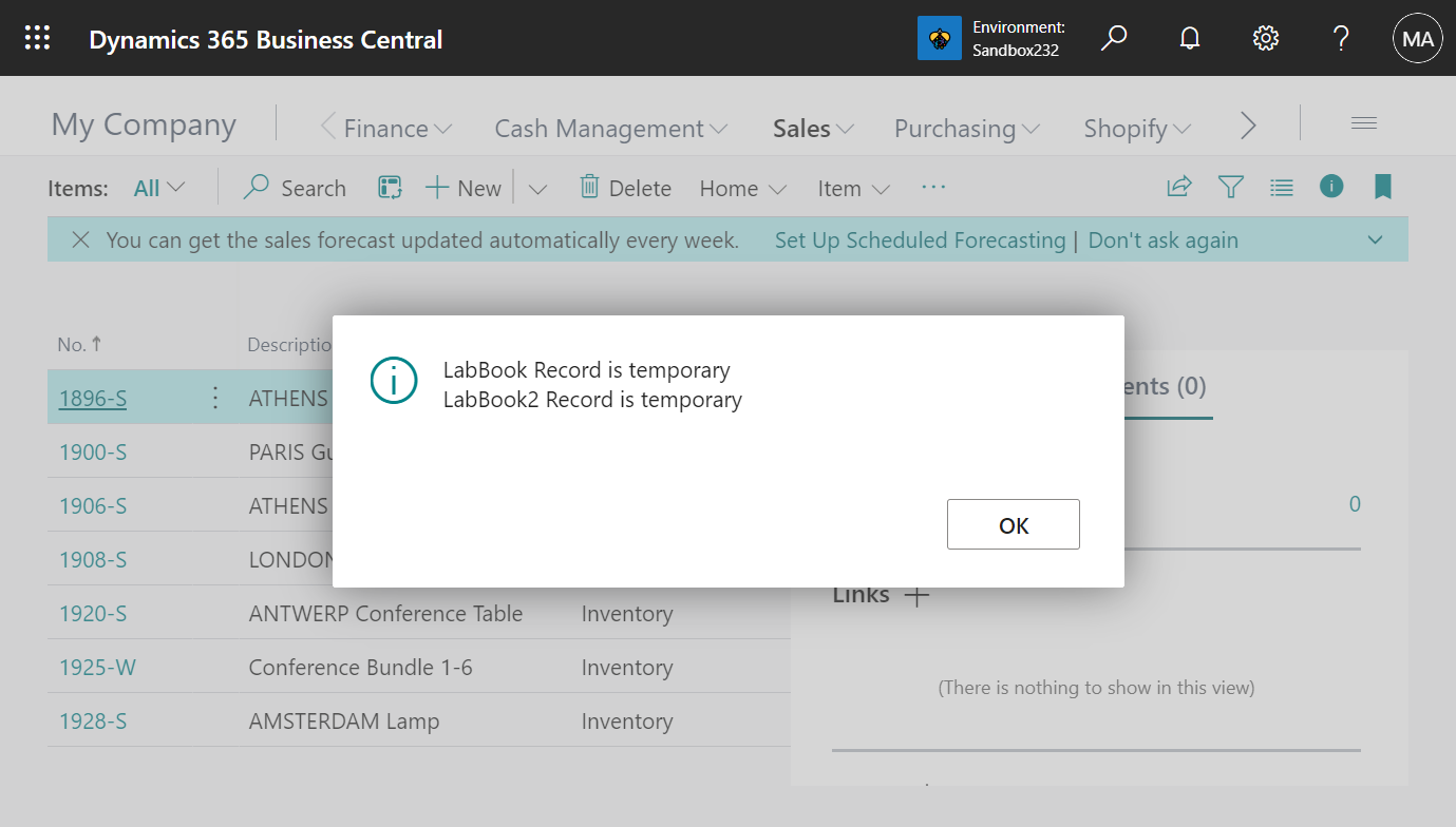 Dynamics 365 Business Central: How to check if a record/table is temporary via AL | Dynamics 365 Lab