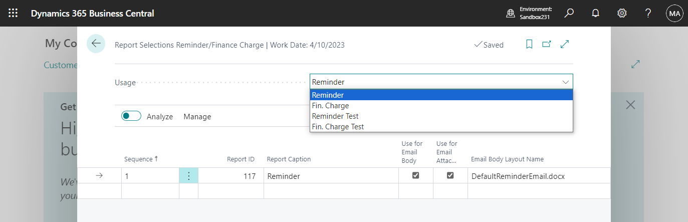 Dynamics 365 Business Central: Report Selection for standard documents ...