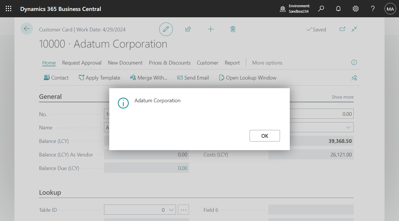 Dynamics 365 Business Central: How to create a universal record selection/lookup page ...