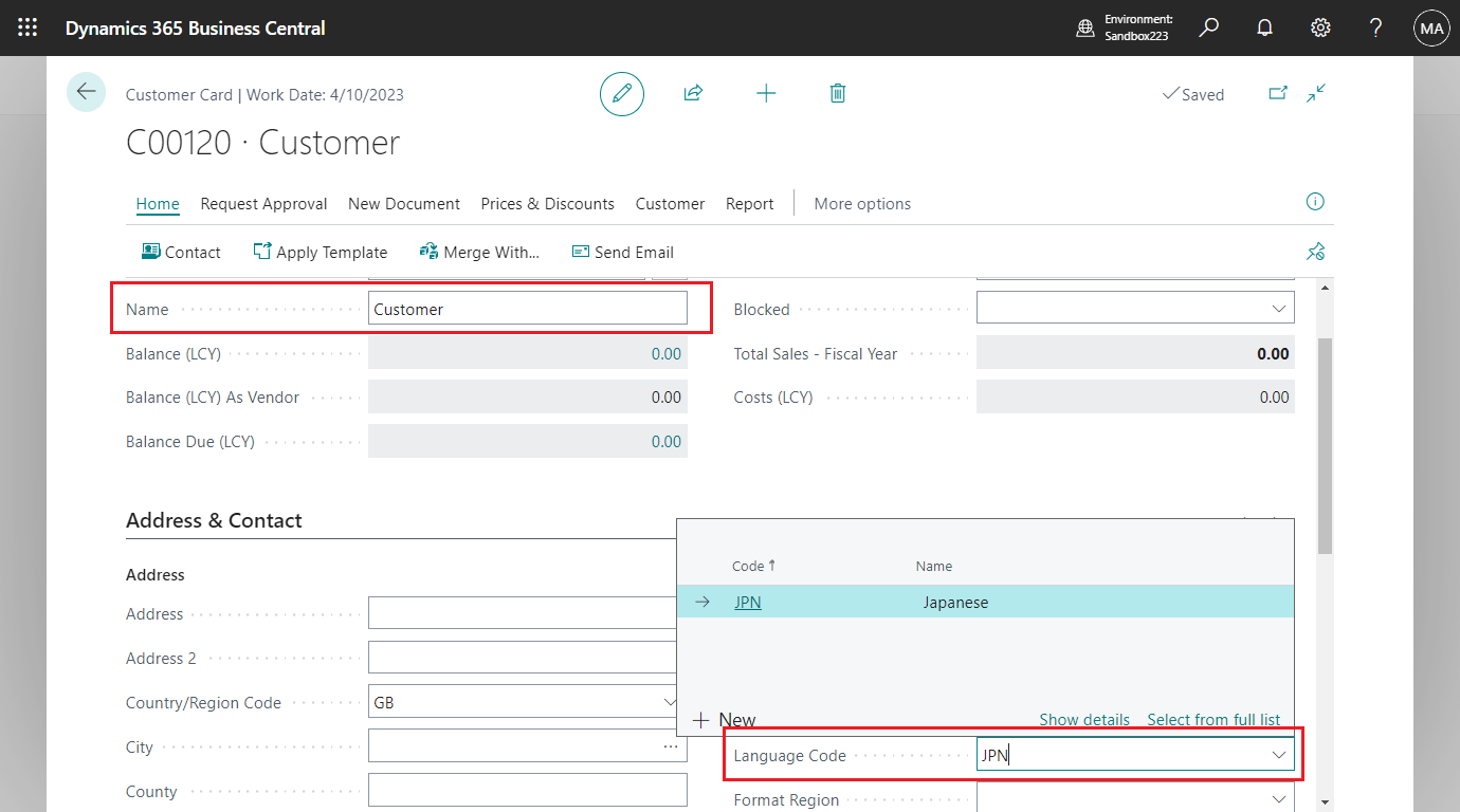 Dynamics 365 Business Central: Insert value in different languages via ...
