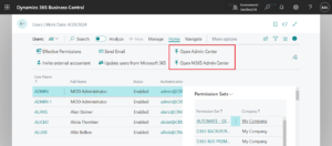 Dynamics 365 Business Central: How to open BC Admin Center and M365 ...
