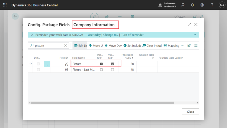 Business Central 2024 wave 1 (BC24): Export, import multiline text with Configuration Packages ...