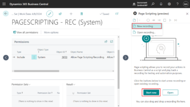 Business Central 2024 wave 1 (BC24): Use in-client page scripting tool ...