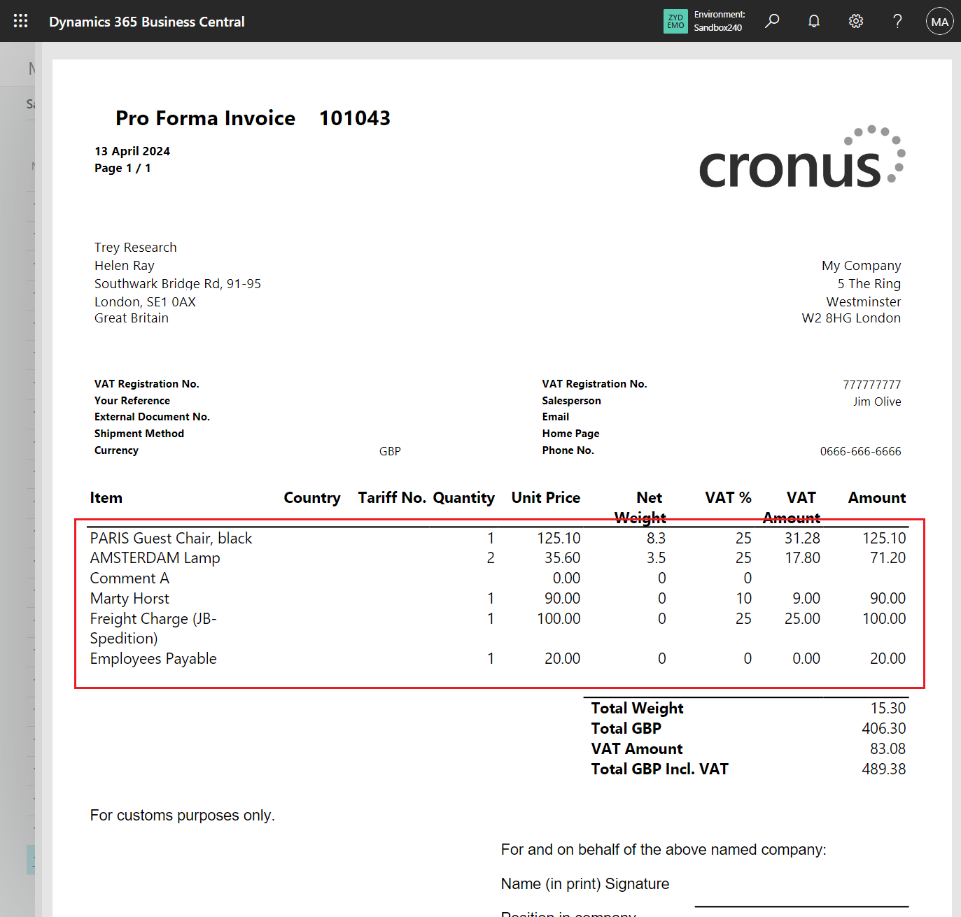 Dynamics 365 Business Central: How to print all type of lines in ...