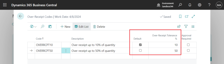 Dynamics 365 Business Central: Receive more items than ordered (Receive ...