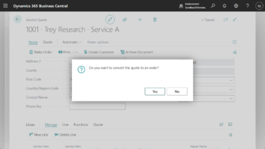 Business Central 2024 wave 2 (BC25): Archive service management documents | Dynamics 365 Lab