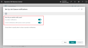 Business Central 2024 wave 2 (BC25): Get external notifications when job queue entries fail (Set ...