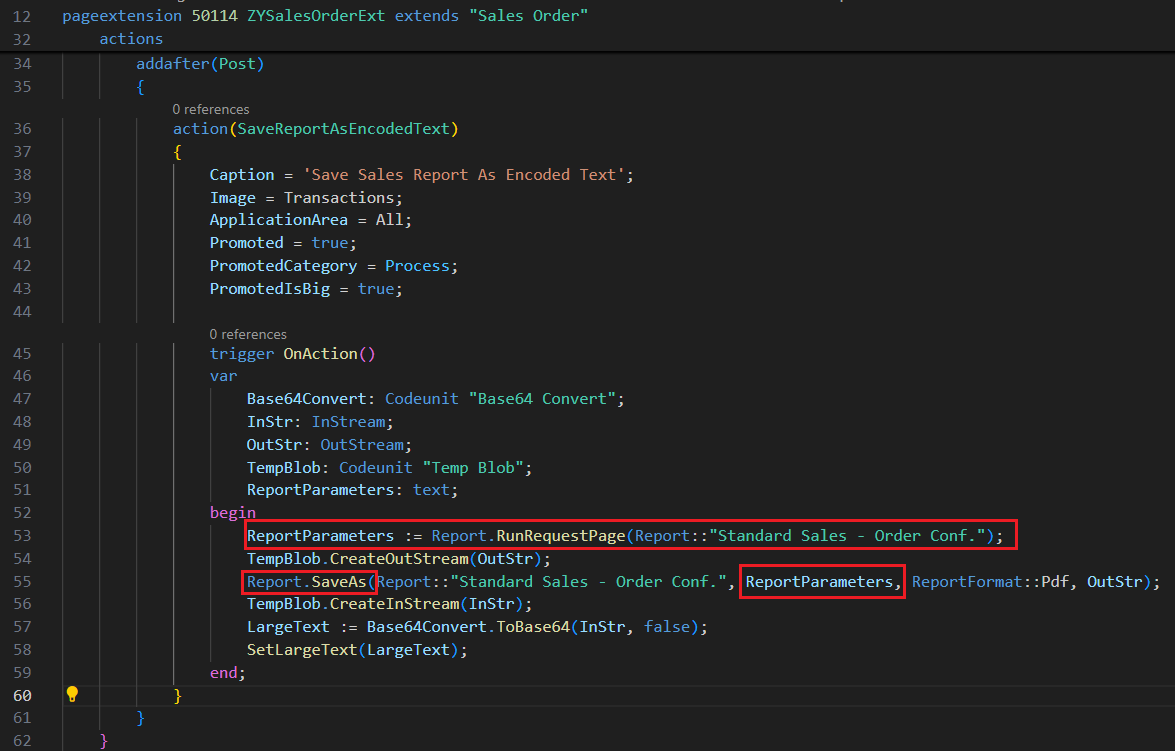 Dynamics 365 Business Central: How to save a report as encoded text (Base64 String) via AL ...