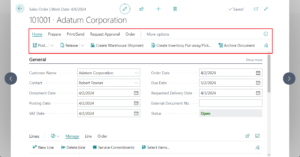 Dynamics 365 Business Central: Overview of all available action (button ...