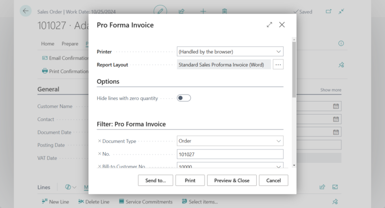 Dynamics 365 Business Central: Can we change the default sorting/line ordering of standard ...