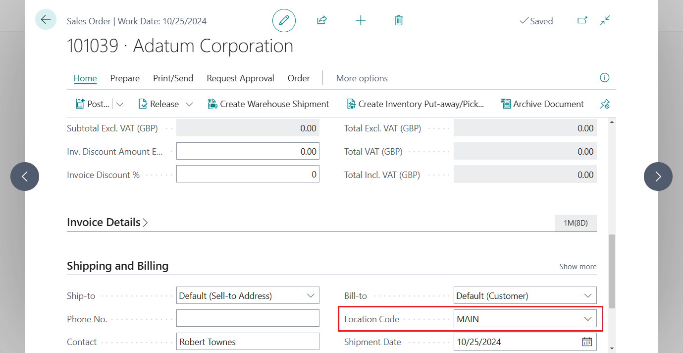Dynamics 365 Business Central: Define default location for sales or purchase | Dynamics 365 Lab