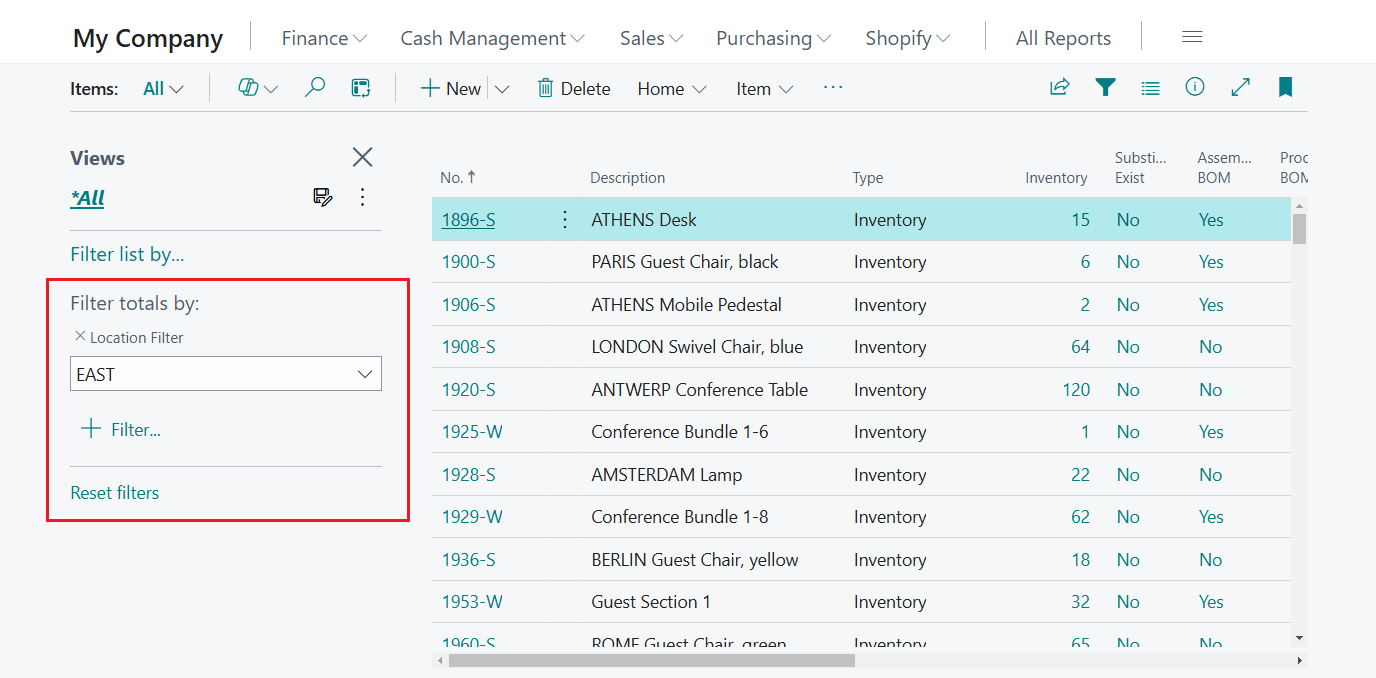 Dynamics 365 Business Central: How to set a default “Filter totals by” (FlowFilters) on lists ...