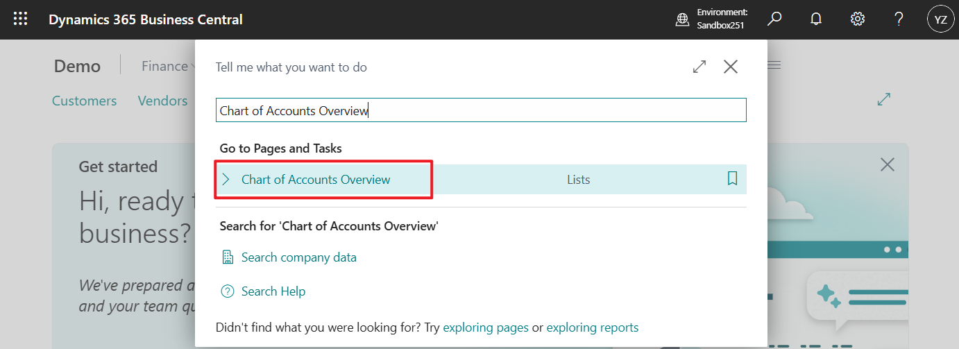 Dynamics 365 Business Central: How to view chart of accounts in a tree ...
