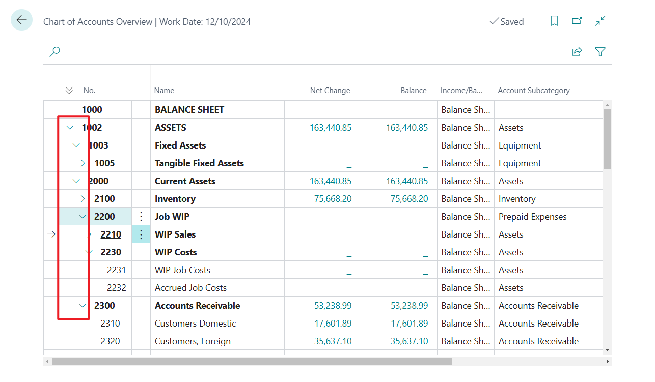 Dynamics 365 Business Central: How to view chart of accounts in a tree ...