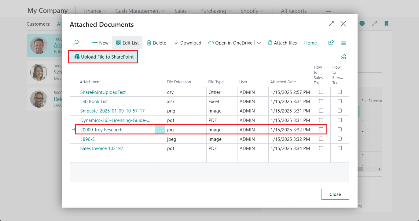 Dynamics 365 Business Central: How to upload files from Business Central to SharePoint (document ...