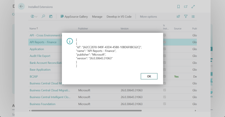 Business Central 2025 wave 1 (BC26): New VS Code actions from the Web Client (Generate launch ...
