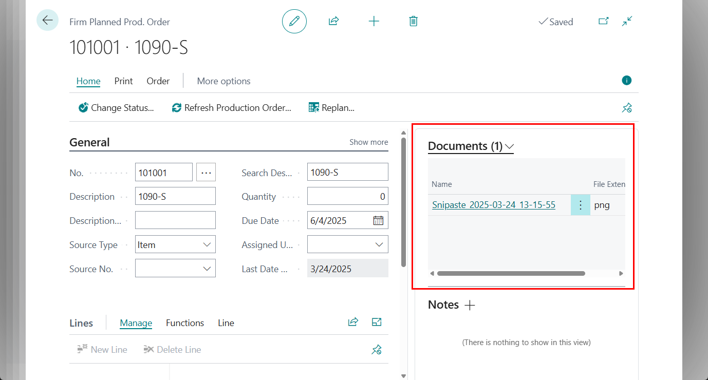 Business Central 2025 wave 1 (BC26): Manage document attachments in ...