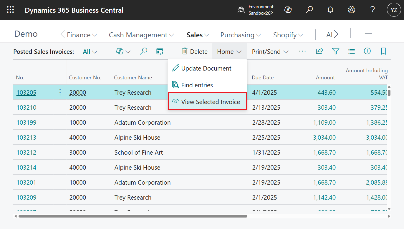 Business Central 2025 wave 1 (BC26): Preview PDF attachments directly ...