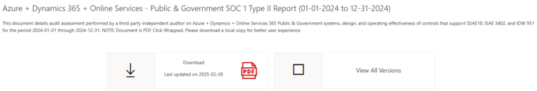Dynamics 365 Business Central: Download System and Organization Controls reports (SOC 1, SOC 2 ...