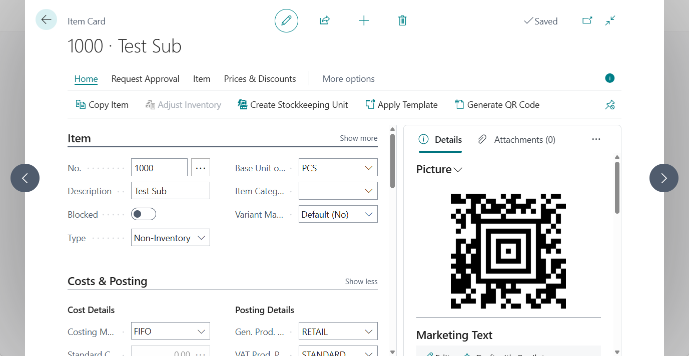 Dynamics 365 Business Central: Generate barcode through external ...