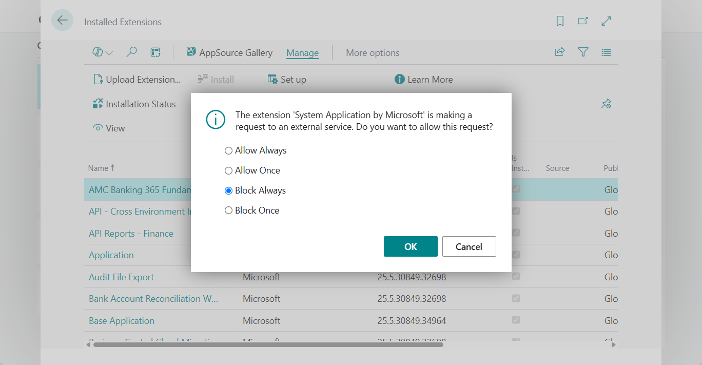Dynamics 365 Business Central: How to set Allow HttpClient Requests for ...