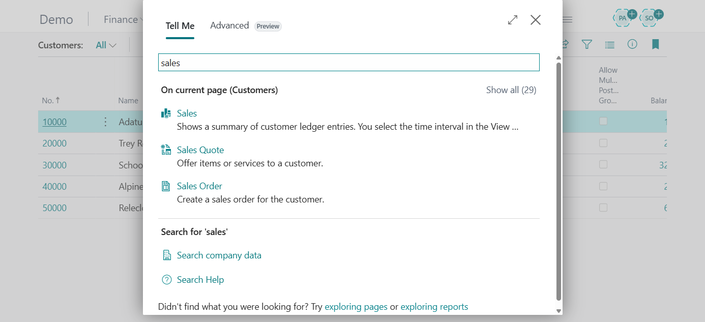 Business Central 2025 wave 2 (BC27): Find pages and reports with ...