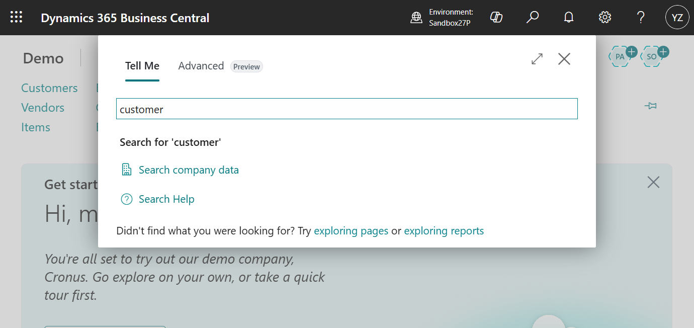 Business Central 2025 wave 2 (BC27): Find pages and reports with ...